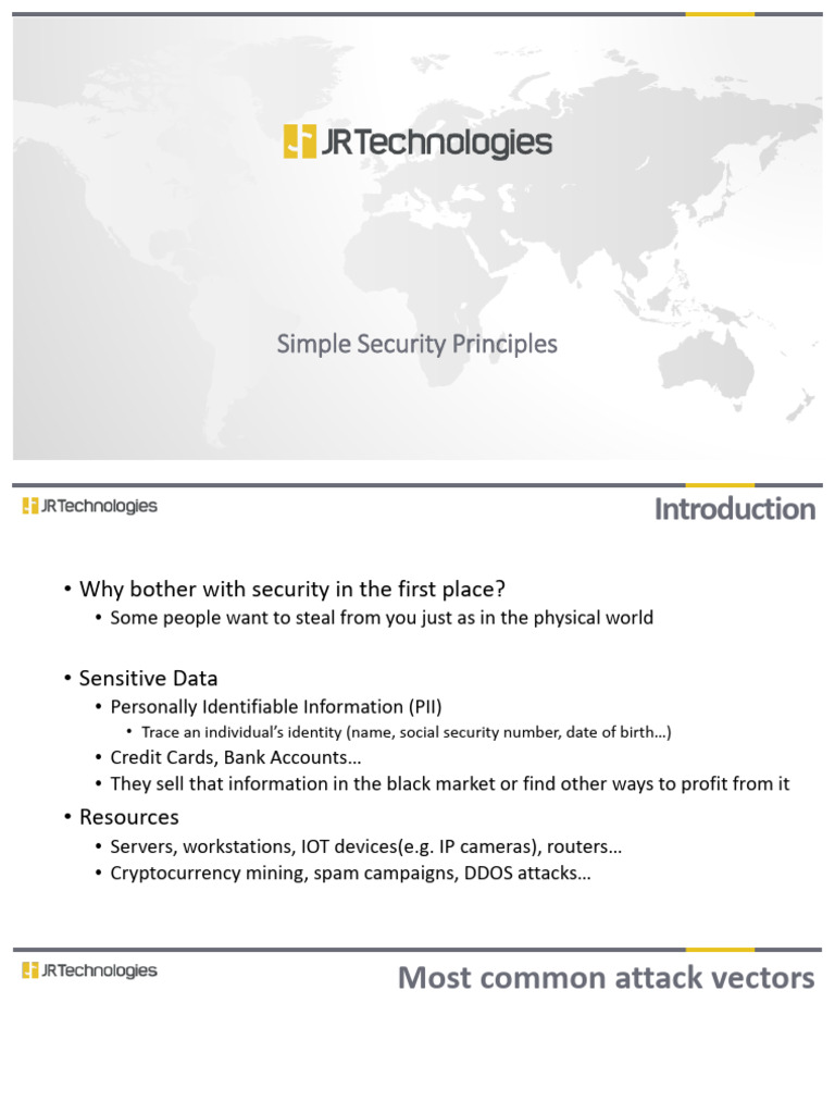 Simple Security Principles | PDF | Phishing | Security