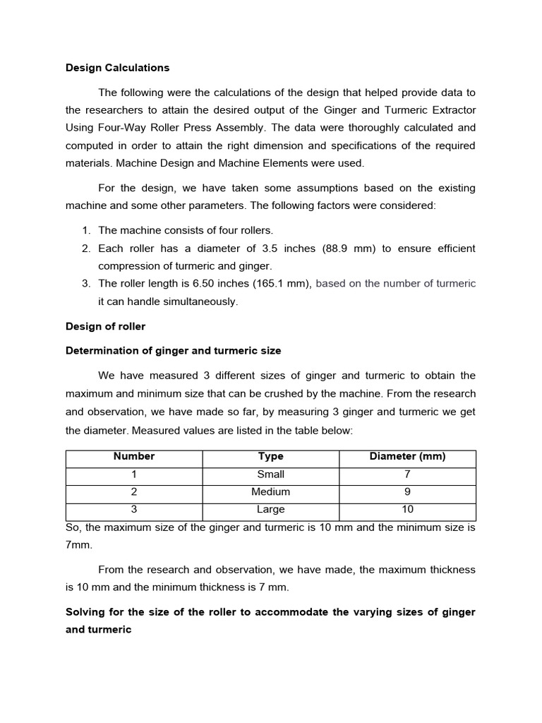 Design Calculations | PDF | Belt (Mechanical) | Screw