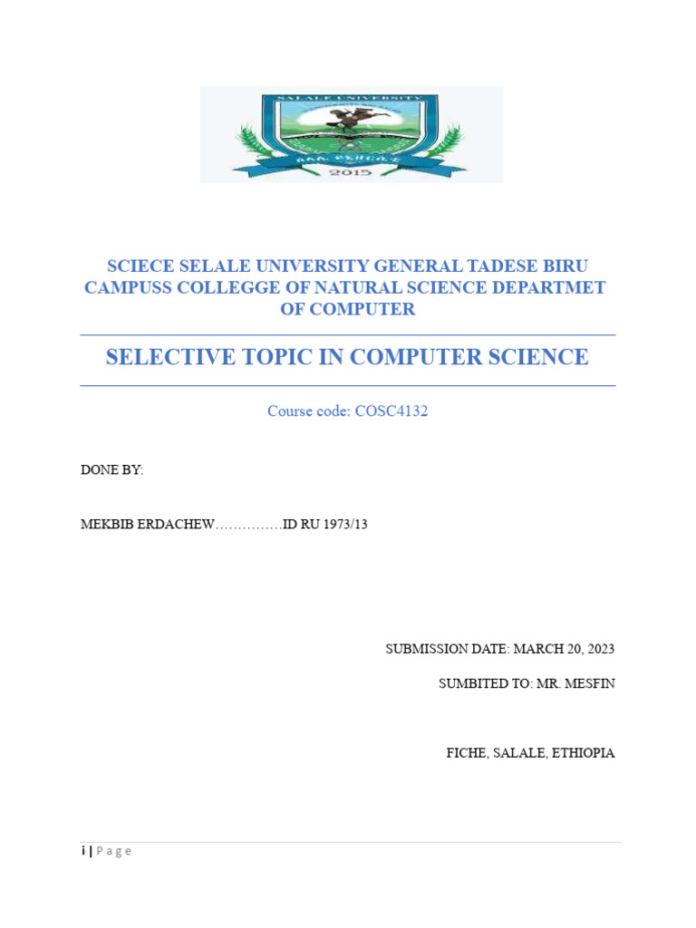 Selective Course Assignment | PDF | Data Warehouse | Spatial Analysis