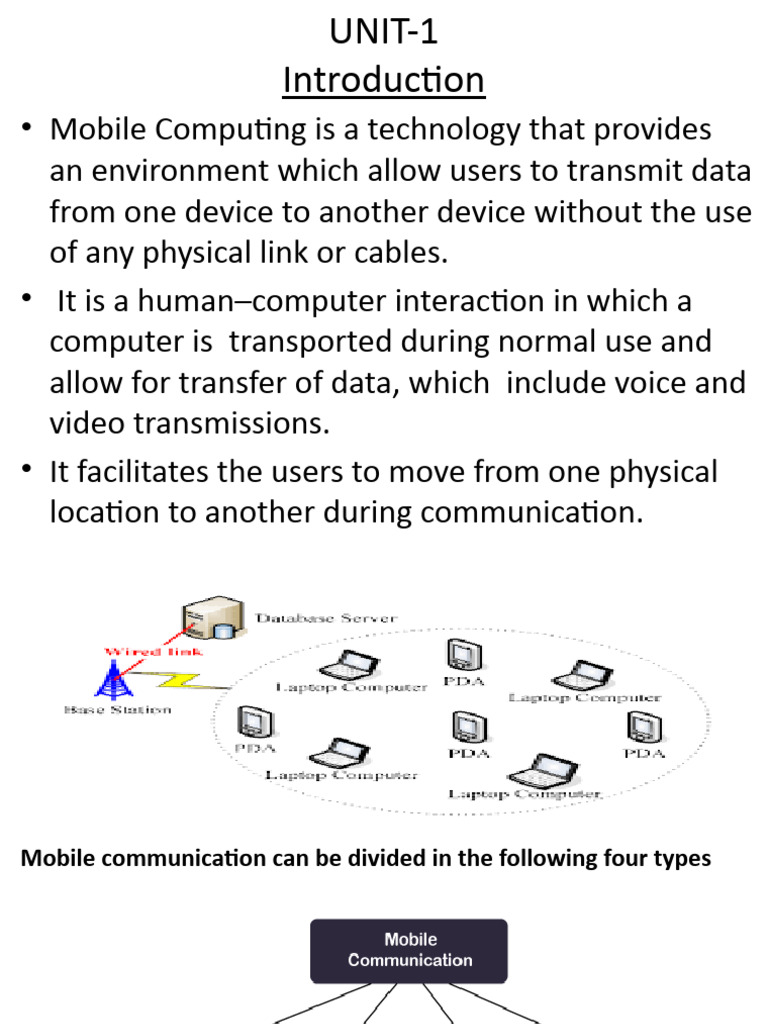 UNIT-1 Mobile Computing | PDF | Cellular Network | General Packet Radio Service