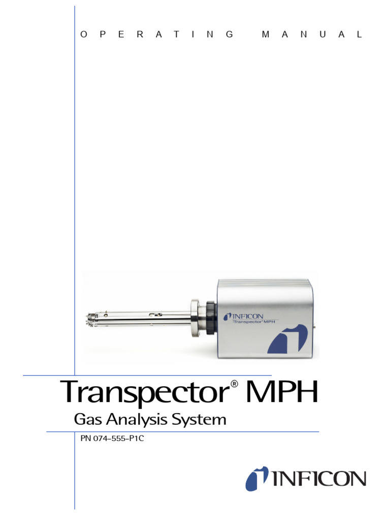 074-555-P1C Transpector MPH OM | PDF | Mass Spectrometry