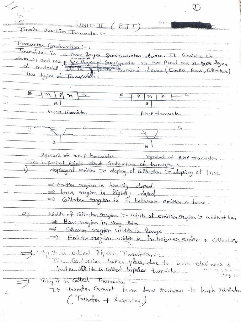 UNIT-2 Part 1 | PDF | Field Effect Transistor | Electrical Resistance And Conductance