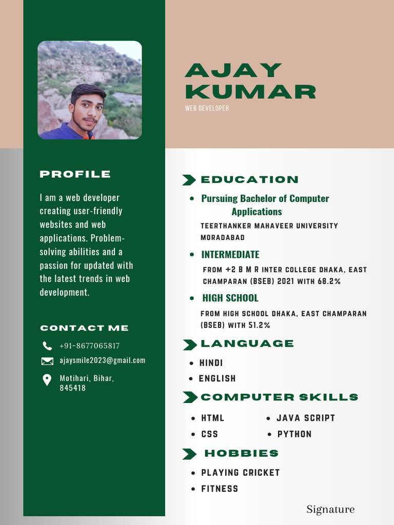 Business Administration Student. I Consider My Self A Responsible and ...