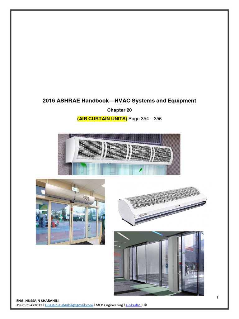 AIR CURTAIN UNITS | PDF | Building Automation | Home Appliance