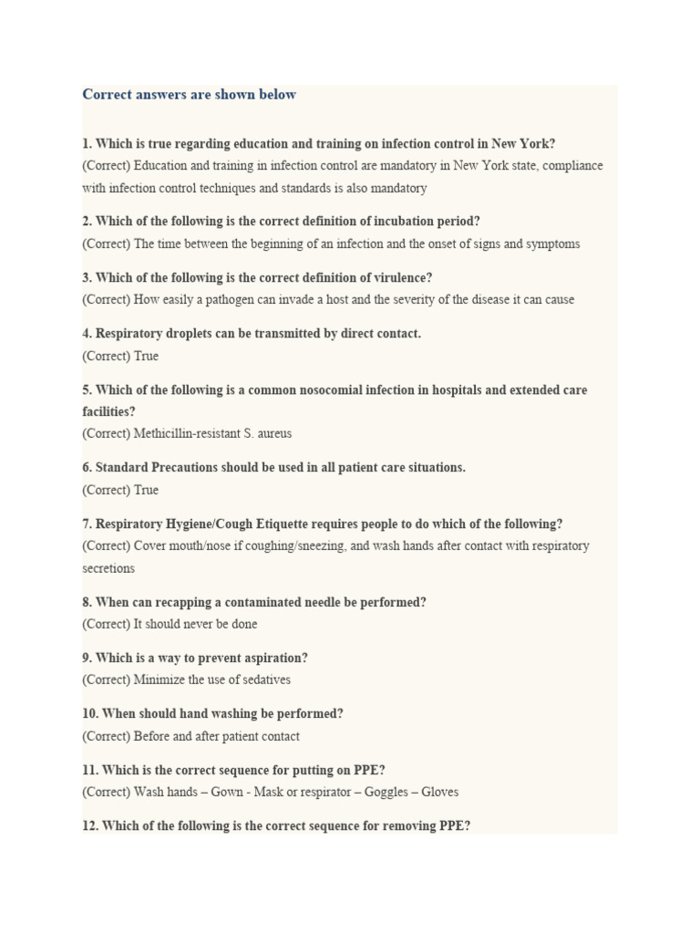 Infection Control NY New | PDF | Infection | Hospital Acquired Infection