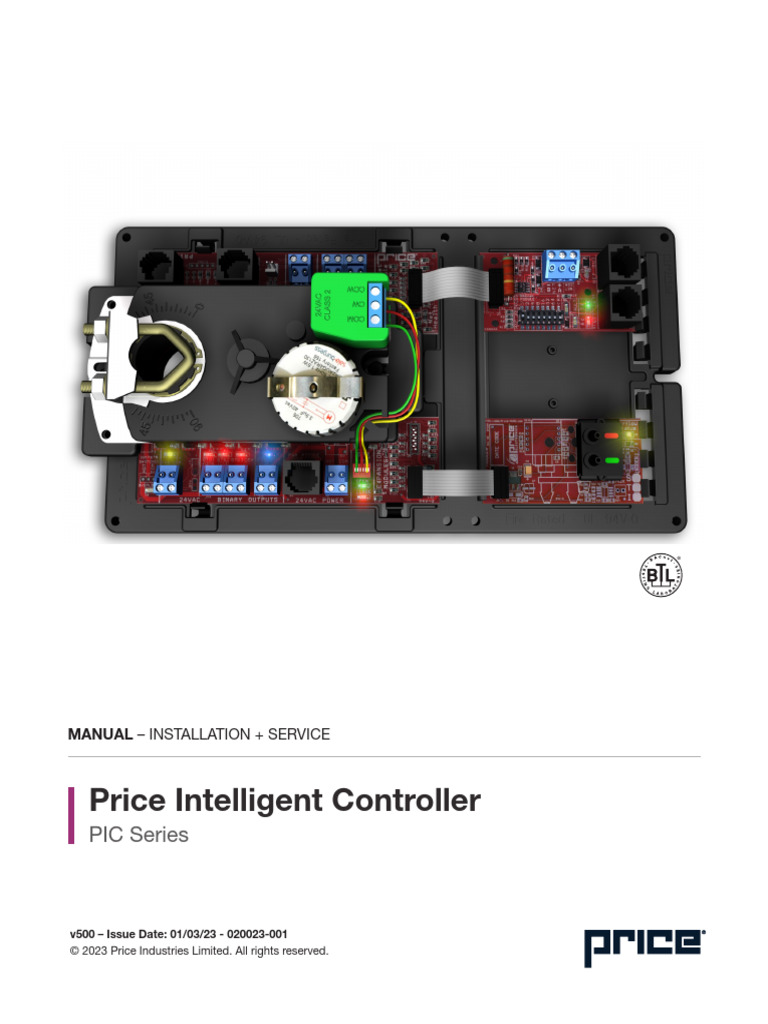 Price Intelligent Controller Manual | PDF | Thermostat | Duct (Flow)