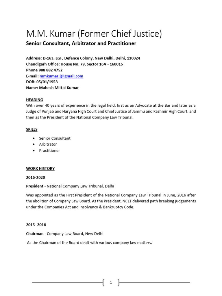 Justice M.M Kumar | PDF | Justice | Crime & Violence