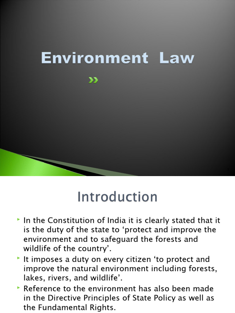 Unit 4 Environment Law | PDF | Water Pollution | Water