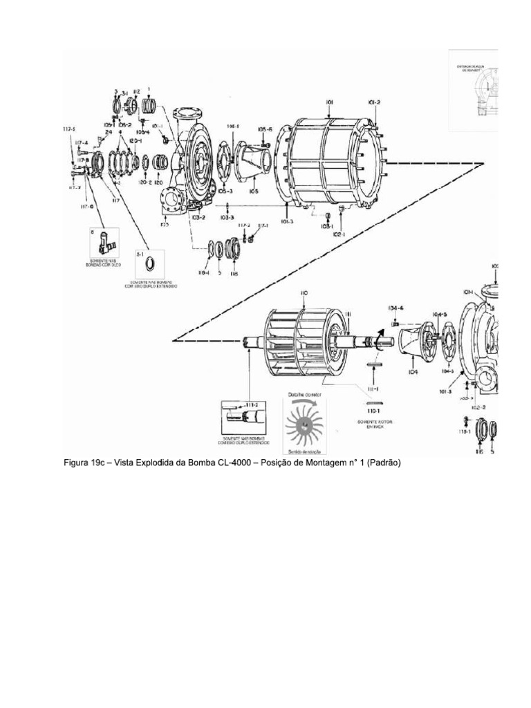 BOMBA de VÁCUO CL4000 Vista Explodida | PDF