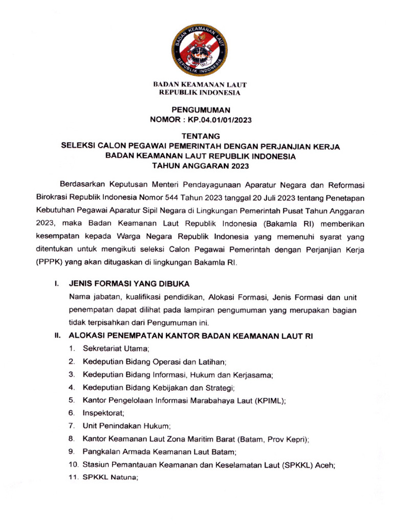 Peng 01 PPPK 2023 | PDF