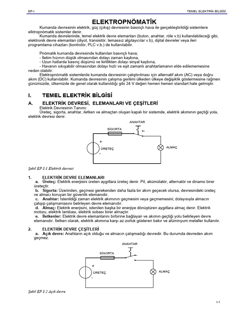 E1.Temel elektrik bilgisi | PDF