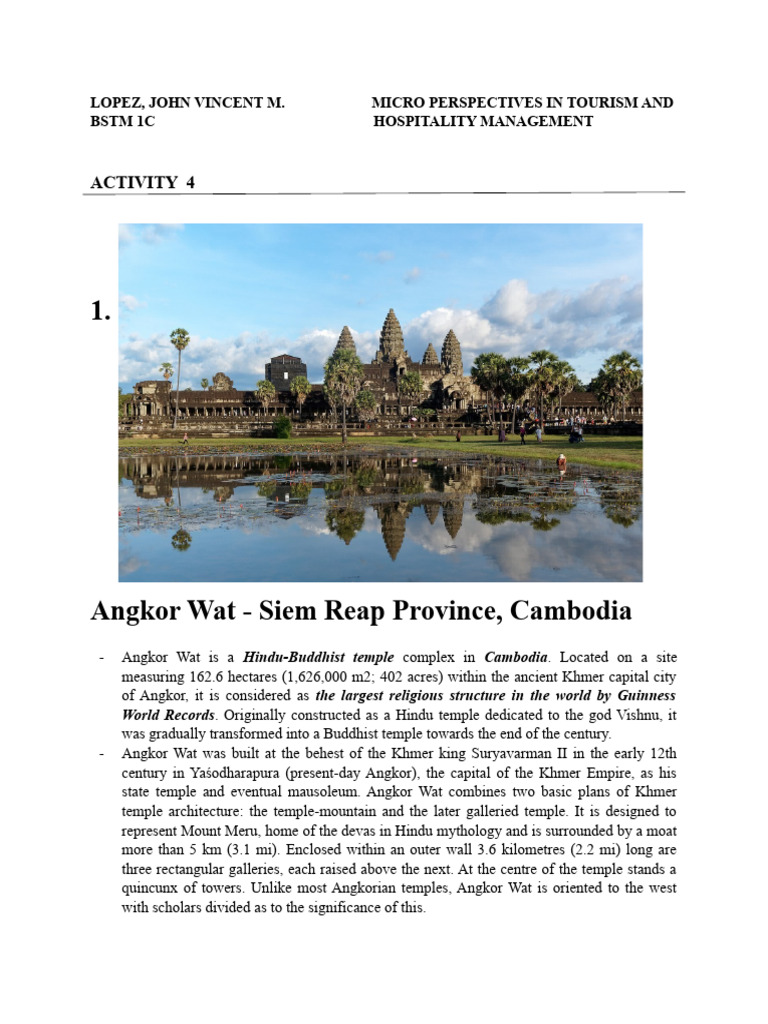 Lopez, Activity 4 | Download Free PDF | Angkor | Angkor Wat