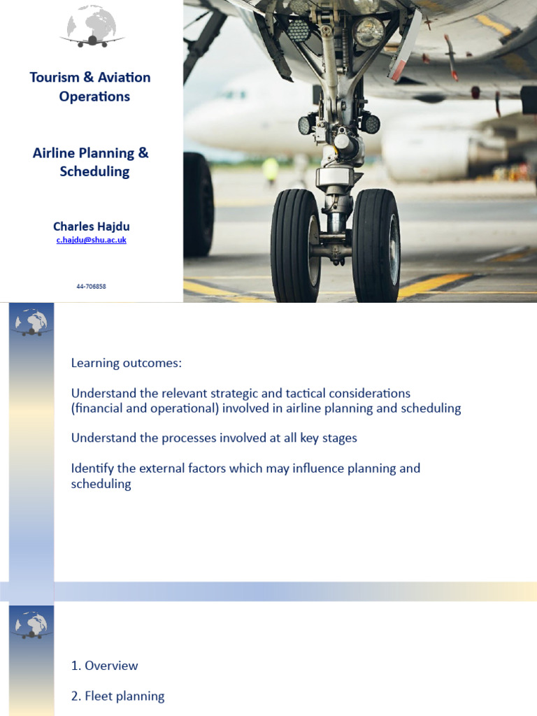 Airline Planning and Scheduling Insights | PDF | Airlines | Airport