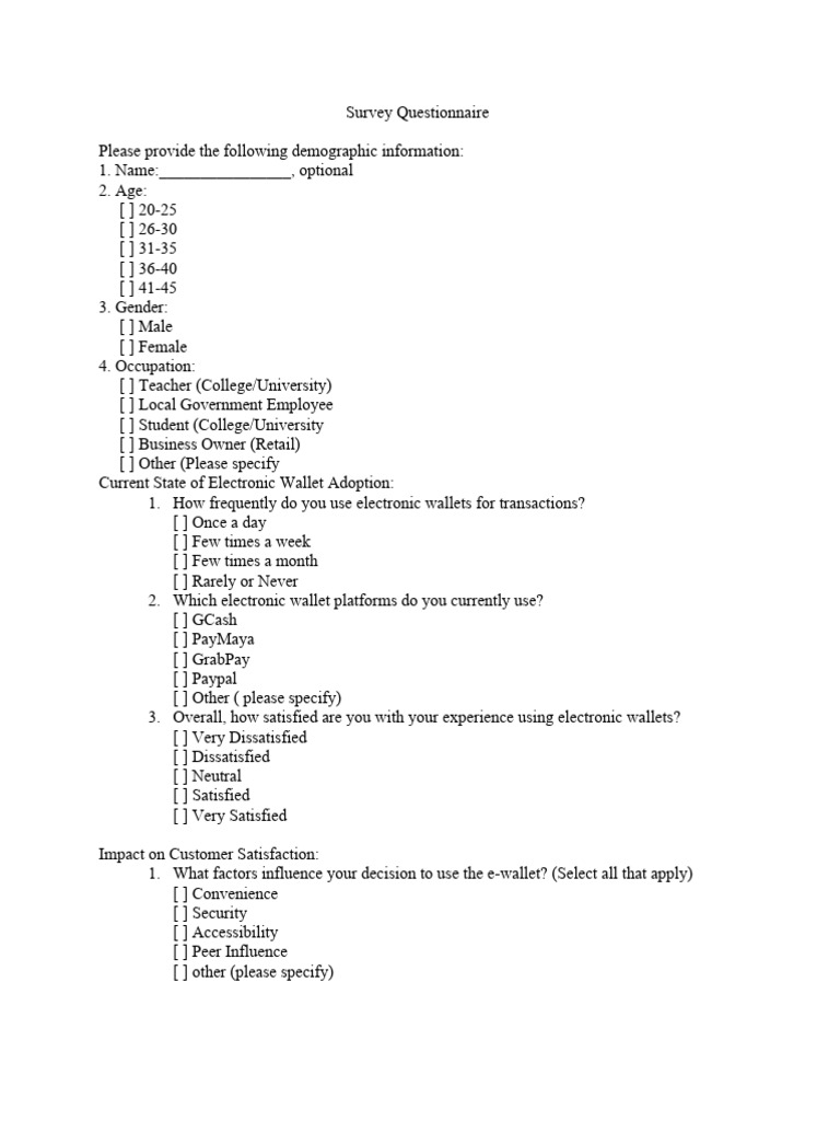 Research Questionnaire | PDF