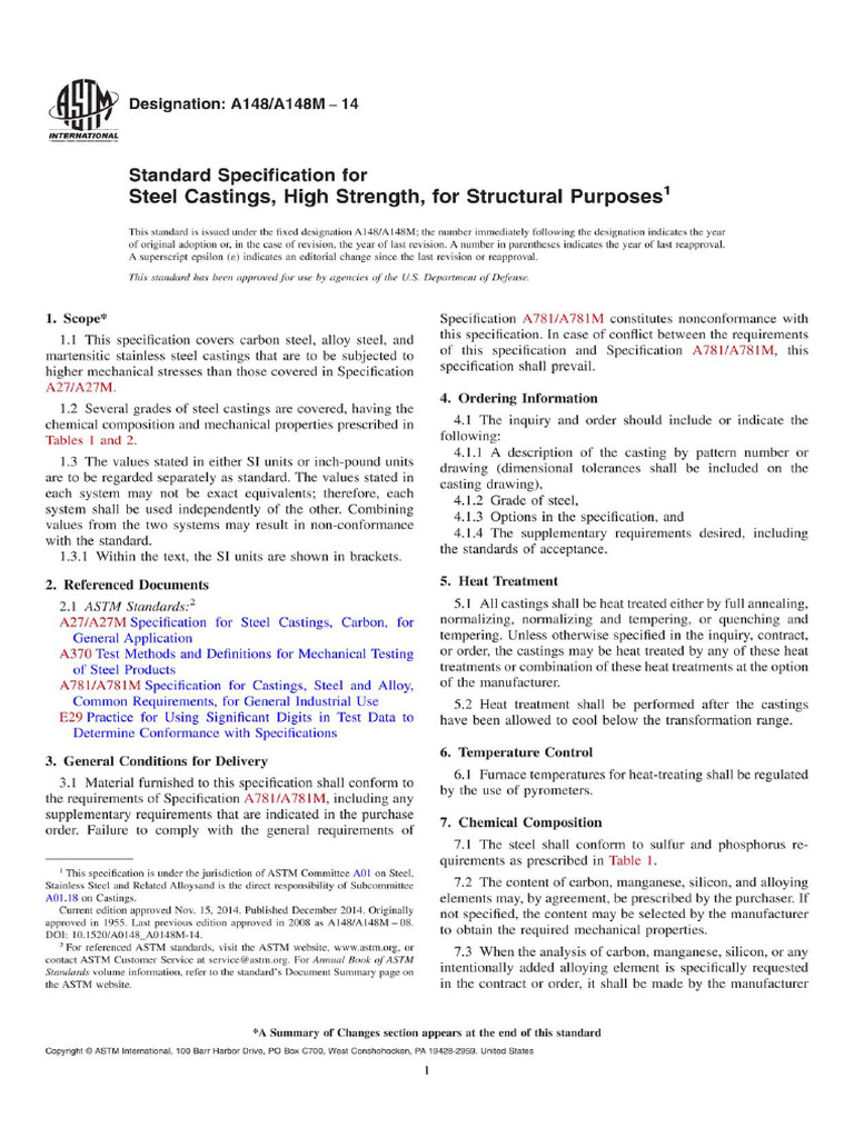 Astm A148 | PDF