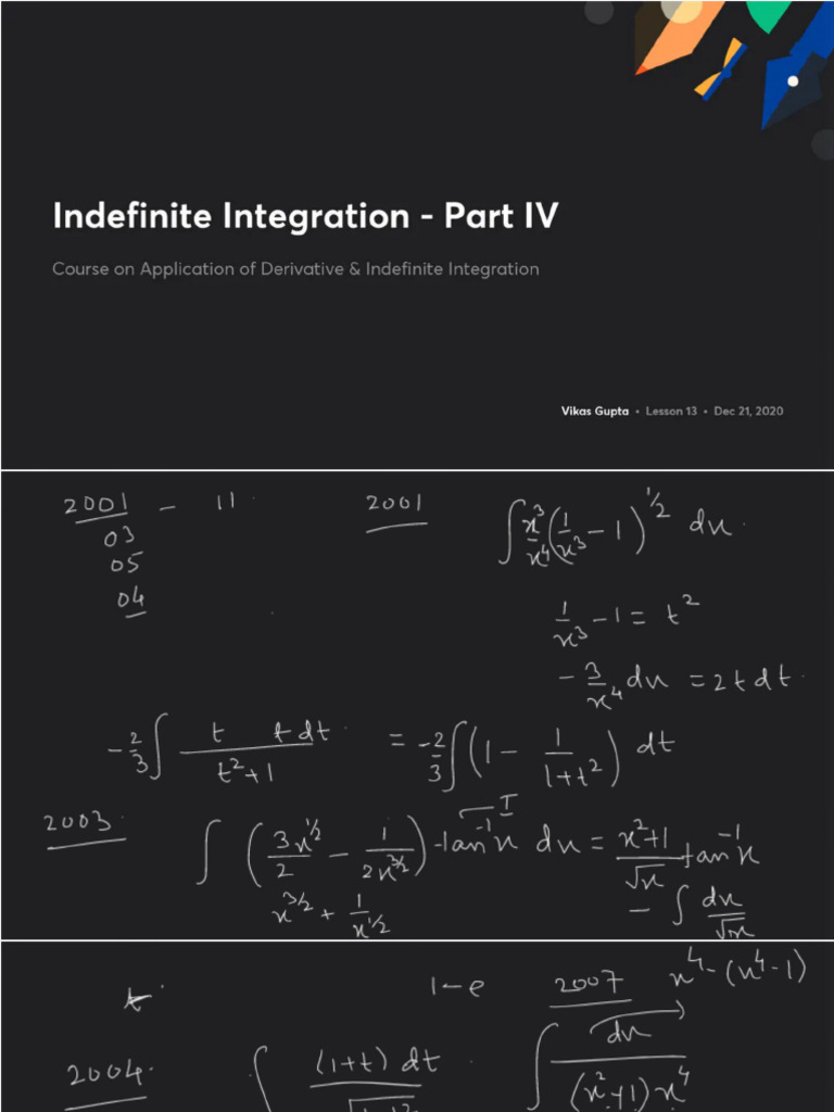 Indefinite_Integration__Part_IV_with_anno | PDF