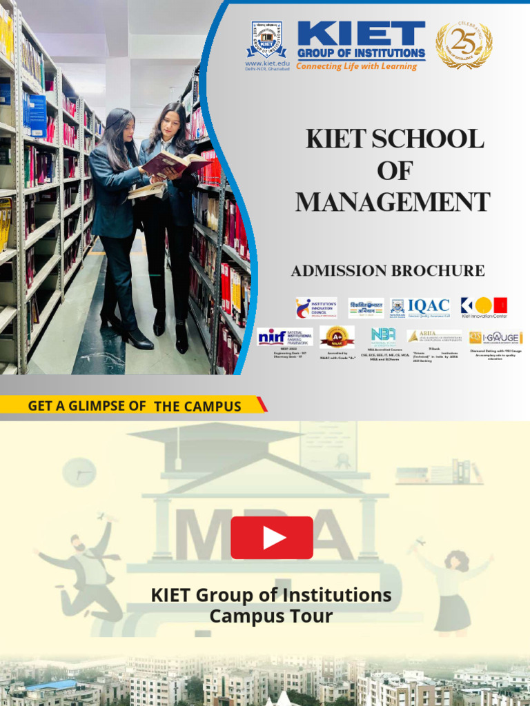 Kiet School OF Management: Admission Brochure | PDF | Human Resource ...