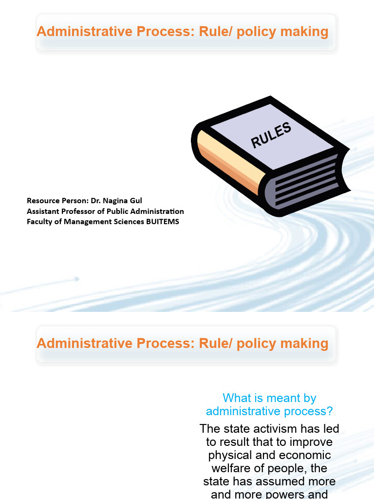 Administrative Rulemaking Explained | PDF | Policy | Tribunal