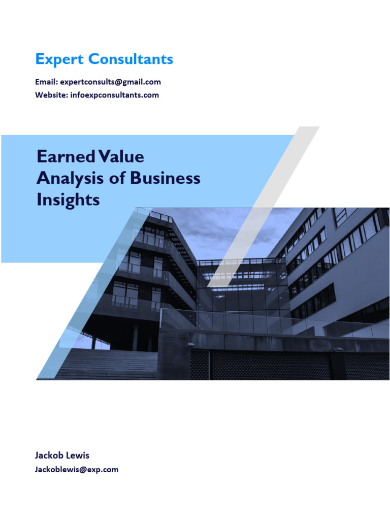 Earned Value Analysis Report of Business Insights | PDF | Methodology ...