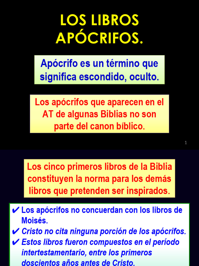 Los libros apócrifos | PDF | Biblia | Profeta