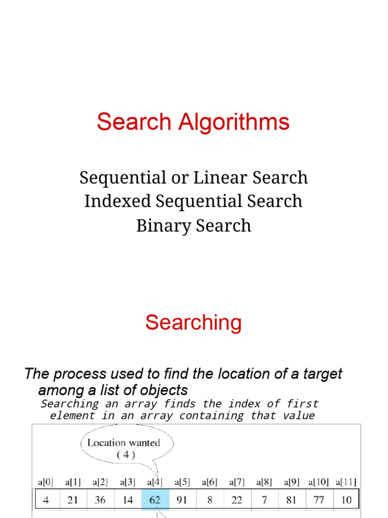 2 Searching | PDF | Computer Science | Theoretical Computer Science