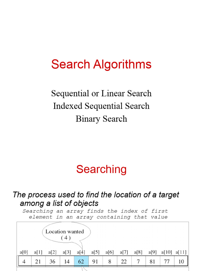 2 Searching | PDF | Computer Science | Theoretical Computer Science