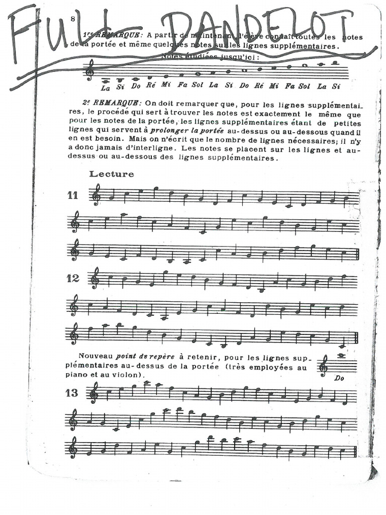 1) Dandelot SOLFEGE Studies | PDF
