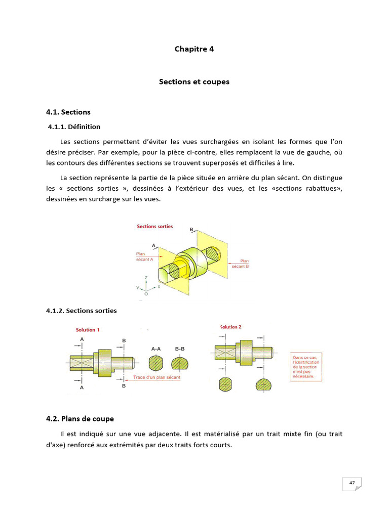 Sections et Coupes en Dessin Technique | PDF | Maison et jardin
