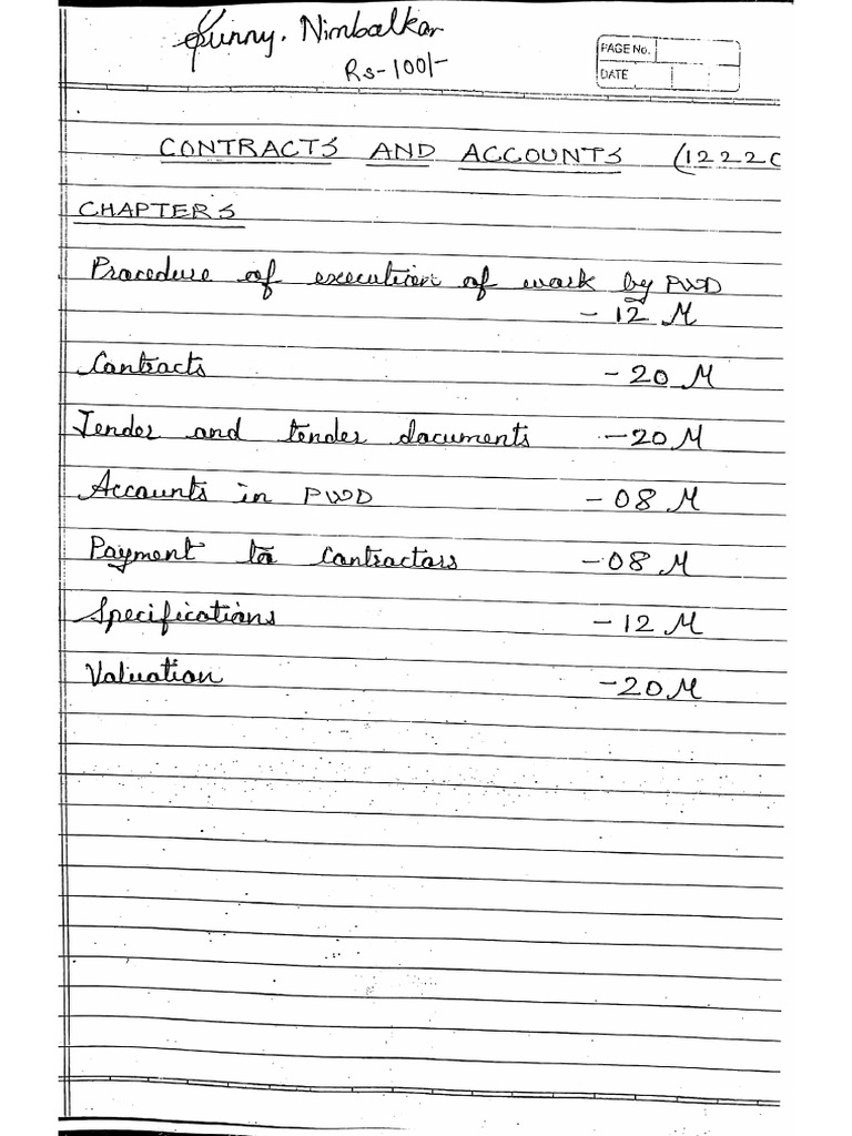 Contract and Account | PDF