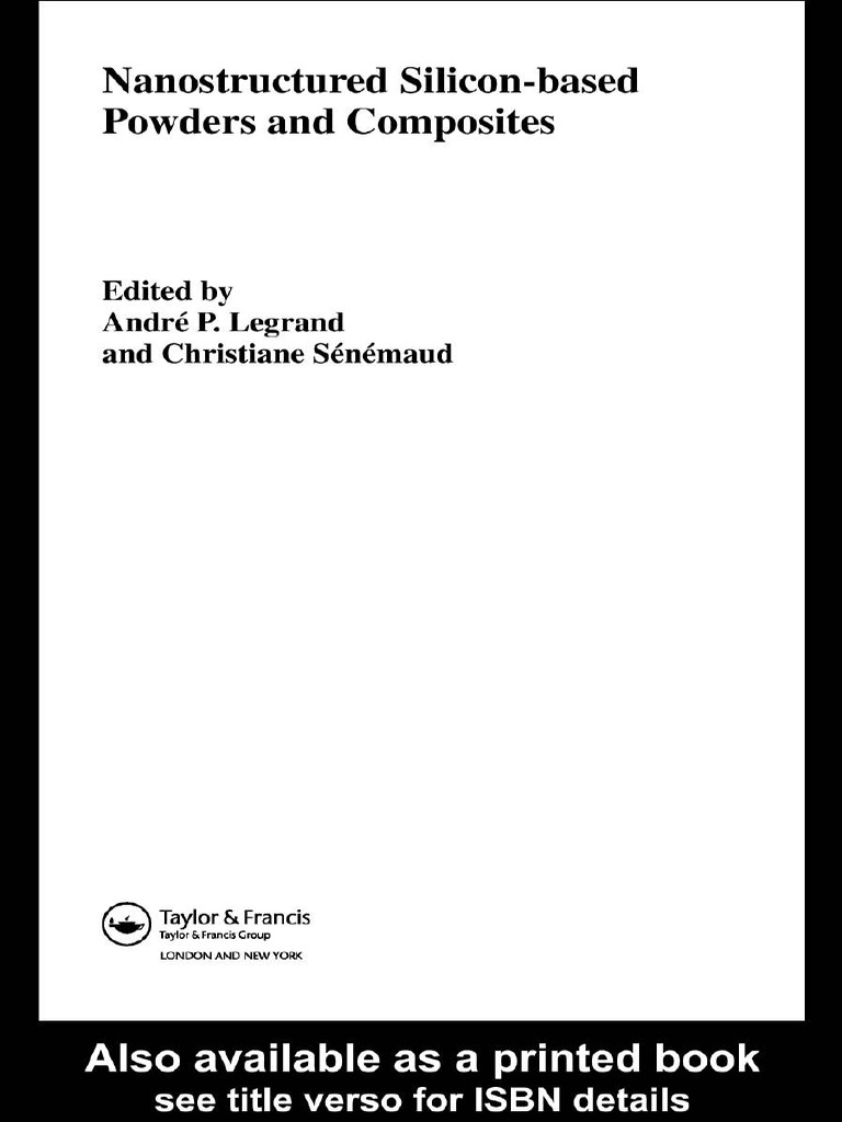 (Andre Pierre Legrand Christiane Senemaud) Nanost | PDF | Nanocomposite ...