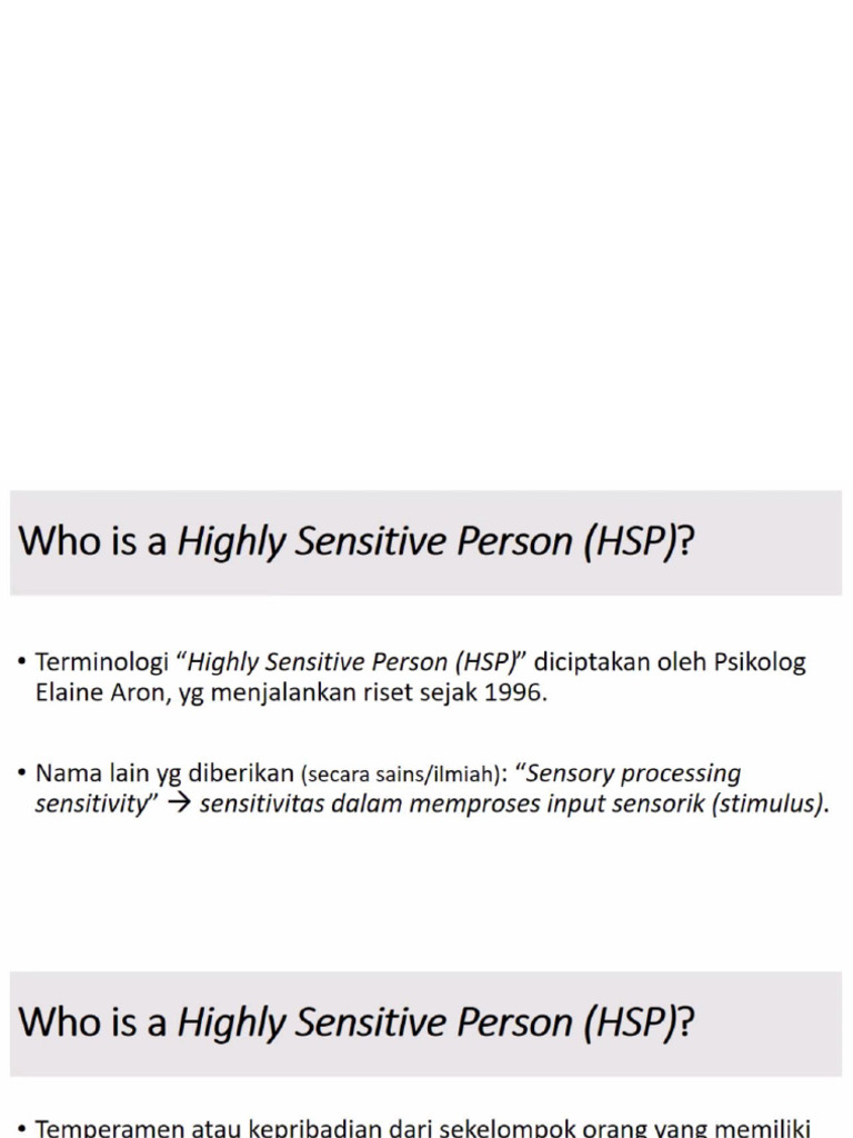 HSP | PDF
