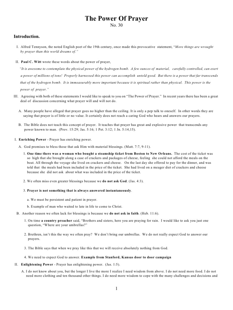 Prayer | PDF | Prayer | Jesus