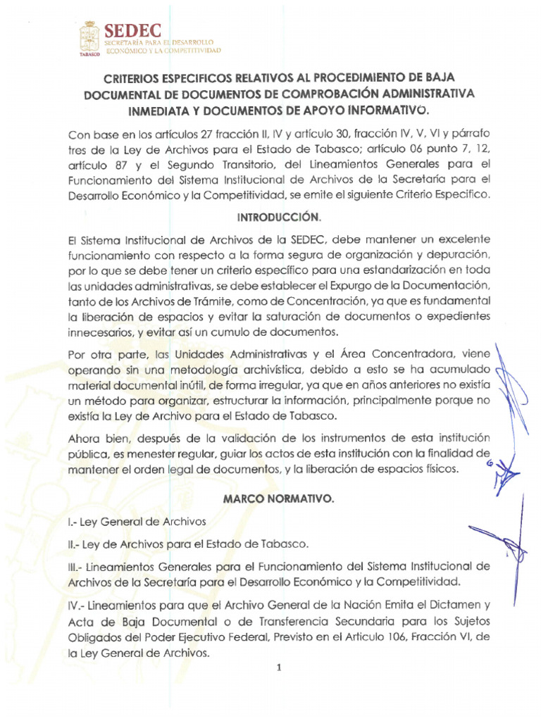 Criterios de Archivos para Baja Documental Dcai y Dai 2023 | PDF