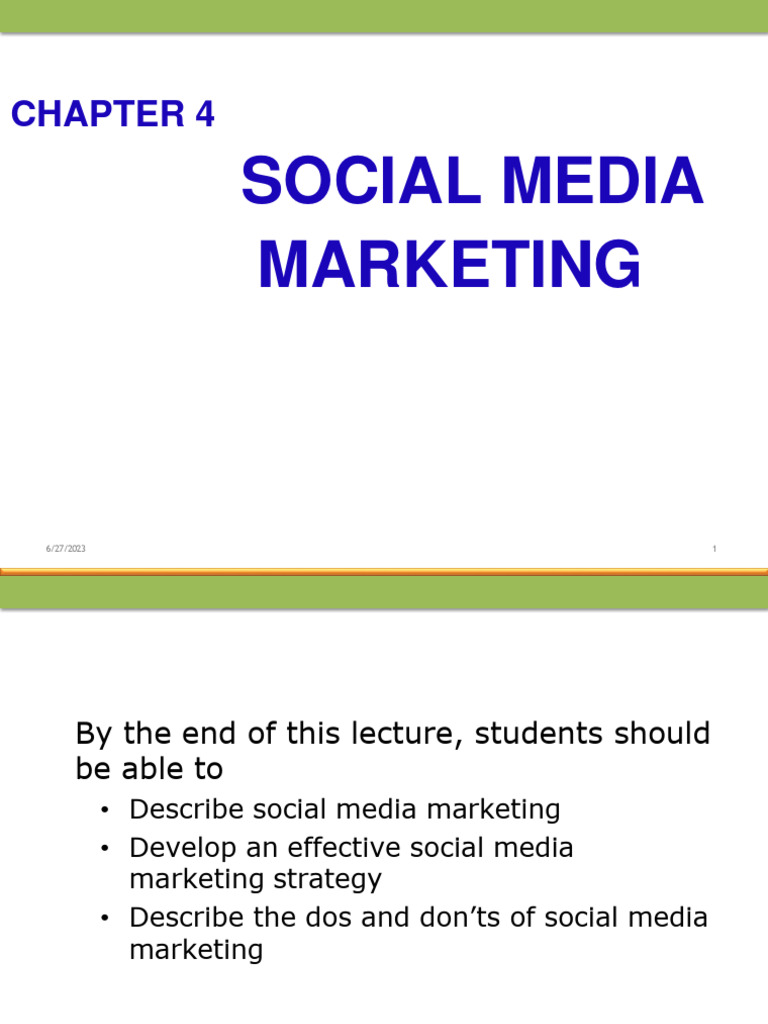 Social Media Marketing Strategies Guide | PDF | Social Media | Popular ...