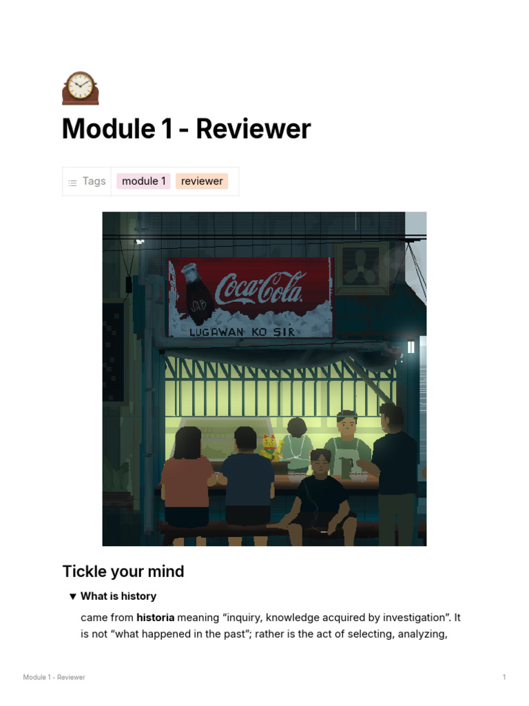 Module 1 - RPH Reviewer | PDF | Primary Sources | Information