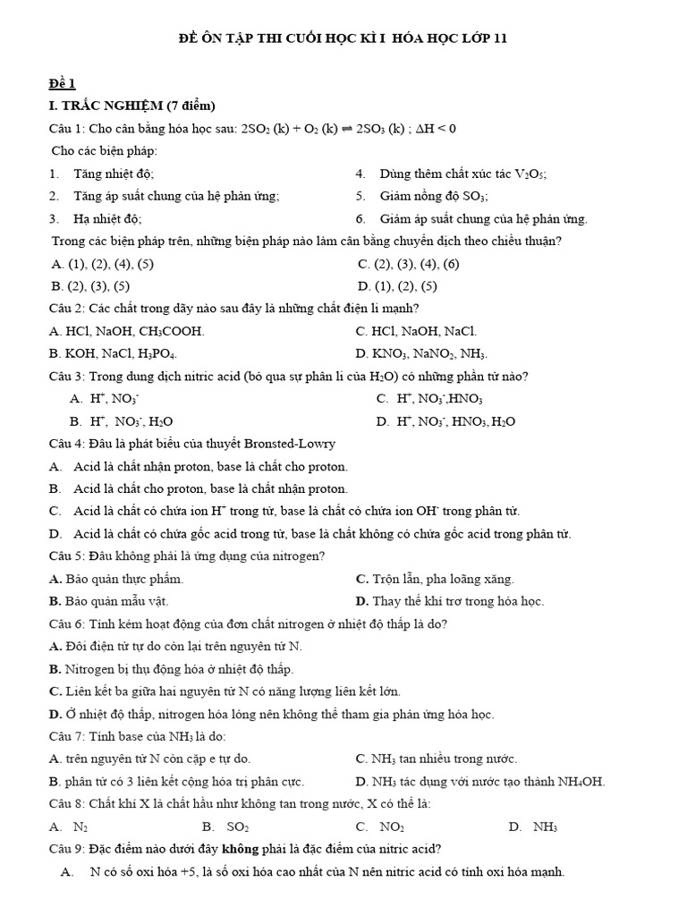 ĐỀ THI THỬ CK1 HÓA | PDF