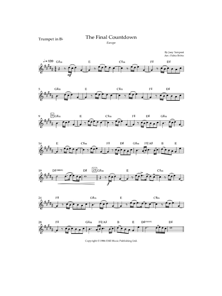 The Final Countdown | PDF