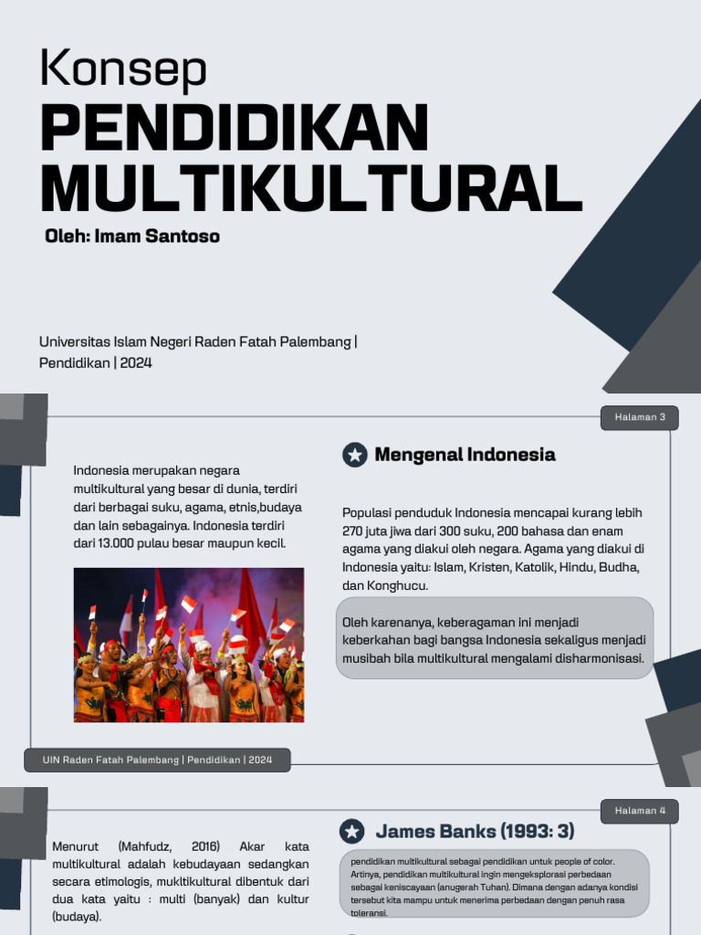 Konsep Pendidikan Multikultural | PDF