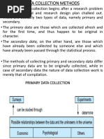 Class 11 Economics Chapter 2 Detailed Notes | PDF | Data | Questionnaire