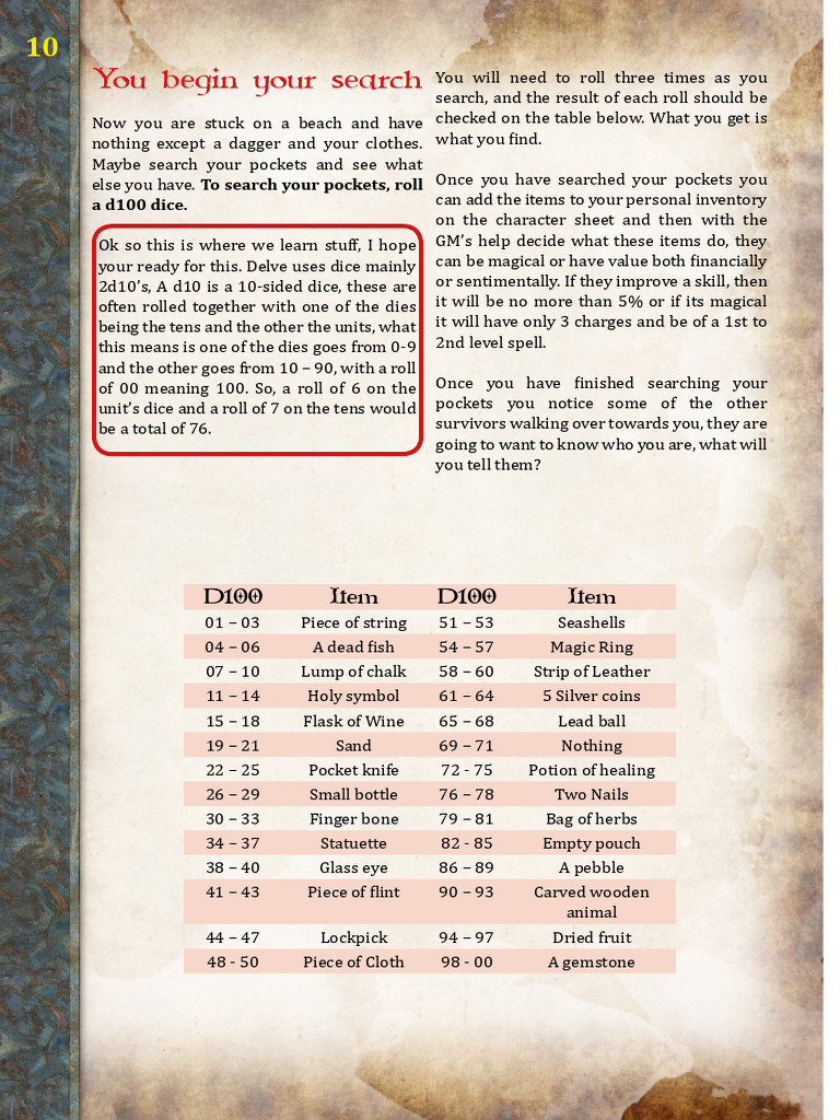 提取自delve 2e rulebook#10 | PDF