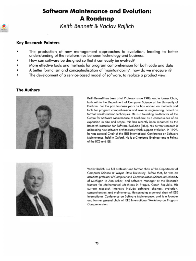 Software Maintenance and Evolution | PDF | Software | System