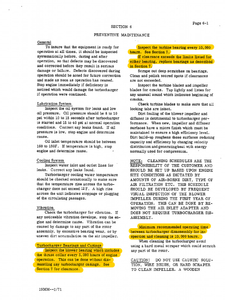 COOPER-BESSEMER ET13 Service Interval | PDF