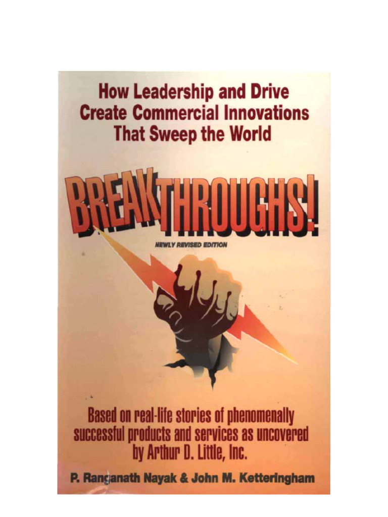 BREAKTHROUGHS! P. Ranganath Nayak and John M. Ketteringham. Amsterdam ...