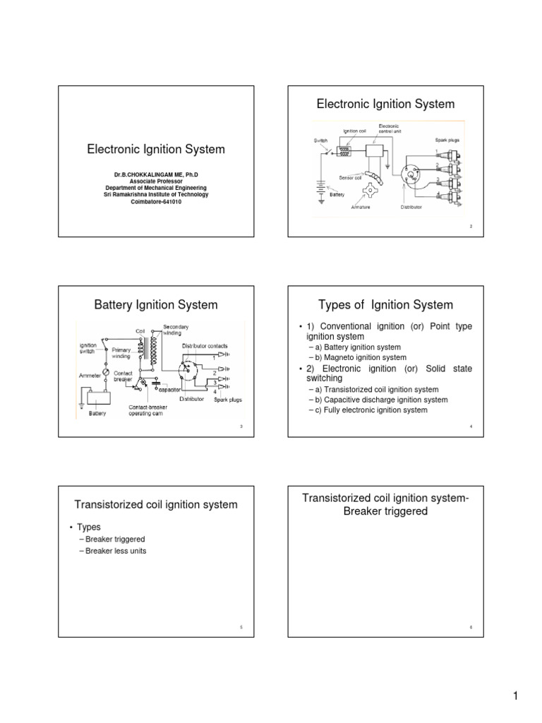 Automotive Ignition Systems Guide | PDF | Ignition System | Capacitor