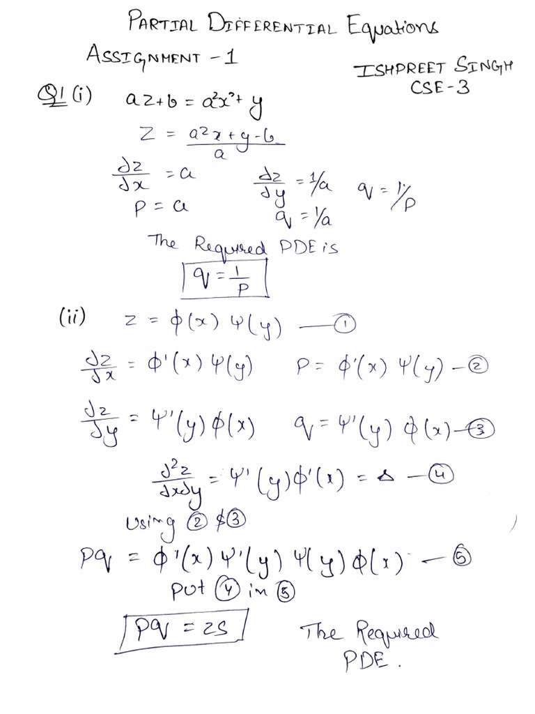 Maths Assignment1 - Ishpreet Singh | PDF
