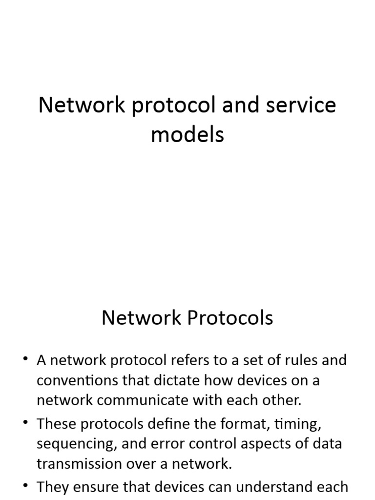 Network Protocols & Service Models | PDF | Computer Network | Internet ...