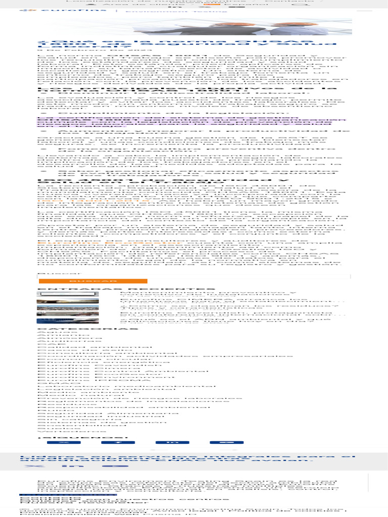 ¿Qué es la norma OHSAS 18001 de Seguridad y Salud… | PDF