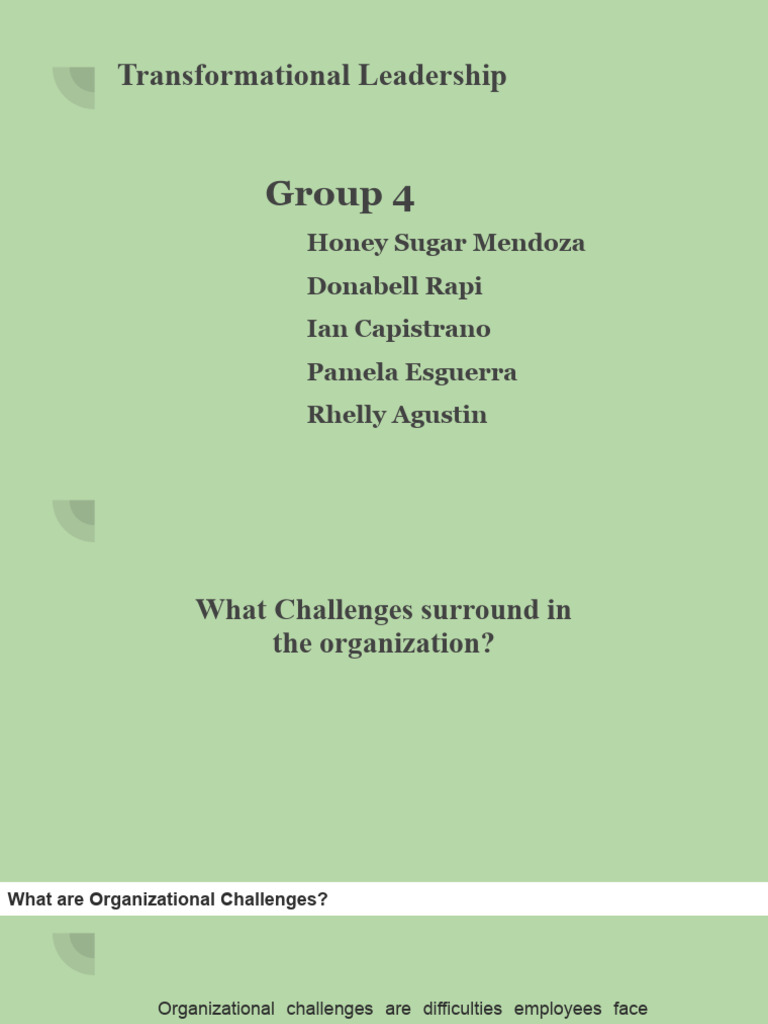 Transformational Leadership | PDF | Transformational Leadership ...