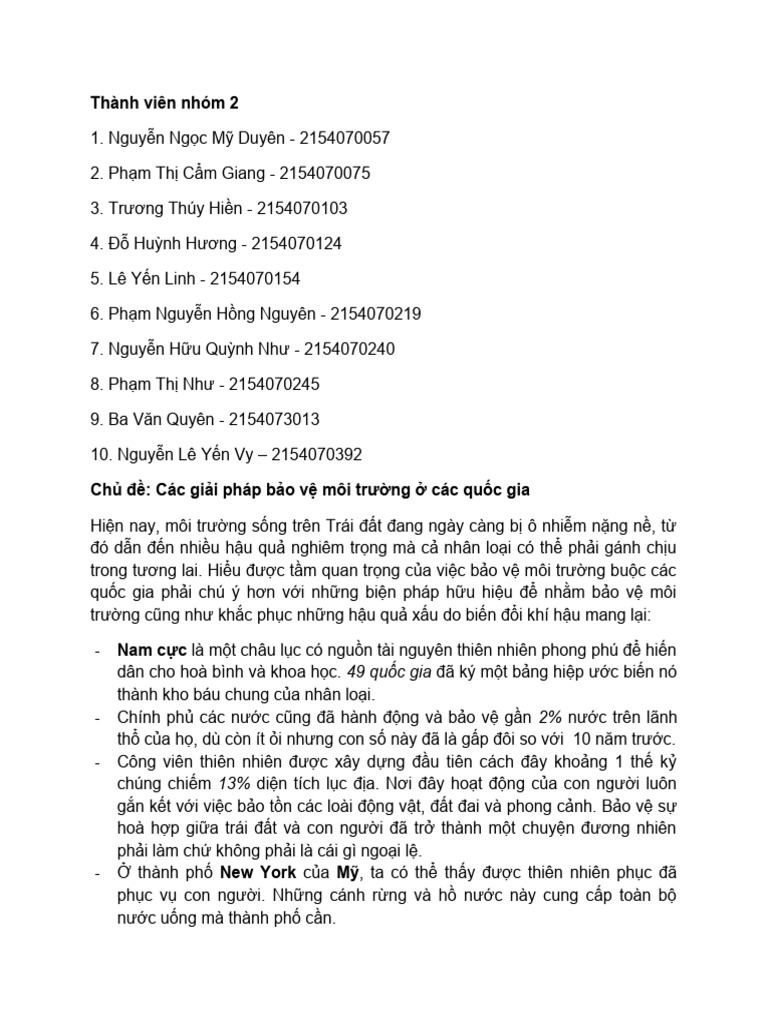 Con Nguoi Va Moi Truong | PDF