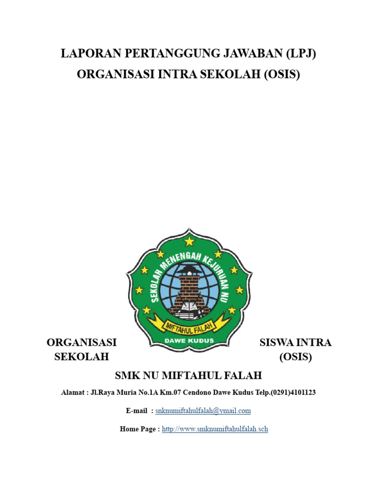 Laporan Pertanggung Jawaban Osis | PDF